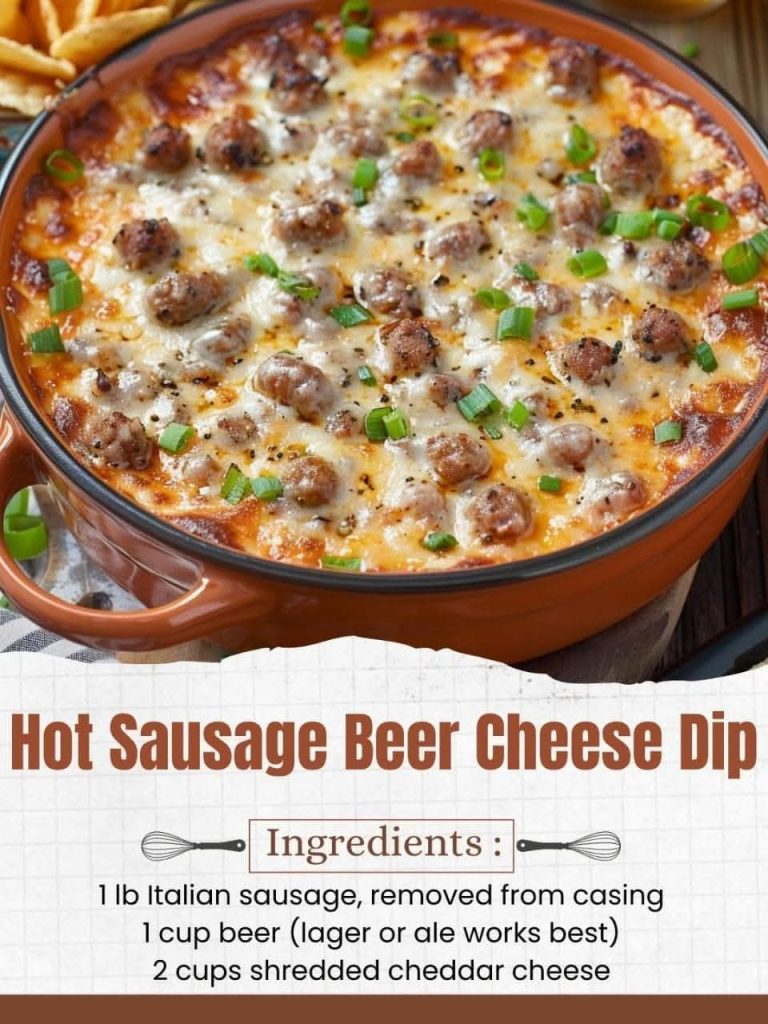 Hot Sausage Beer Cheese Dip – Easy Foods