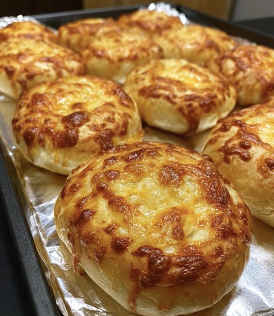 Soft Cheese Stuffed Dinner Rolls with Golden Crust – Easy Foods