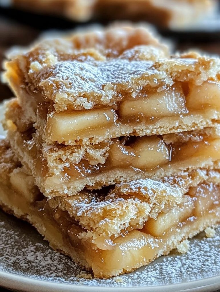 Homemade Apple Crumble Bars with Buttery Shortbread Layers – Easy Foods