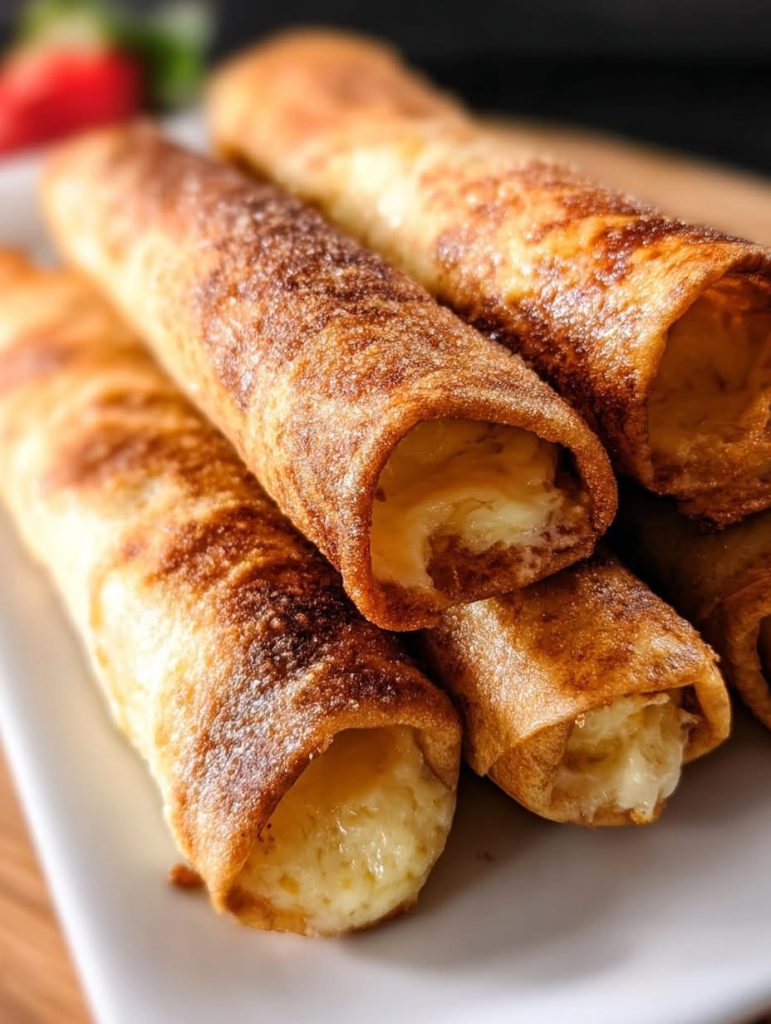 Crispy Cinnamon Cream Cheese Rolls – Easy Foods