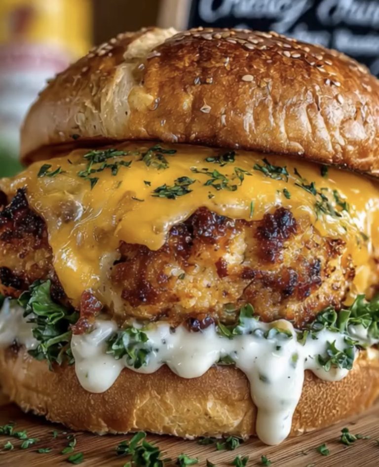 Ultimate Crispy Cheesy Chicken Burger Recipe – Easy Foods