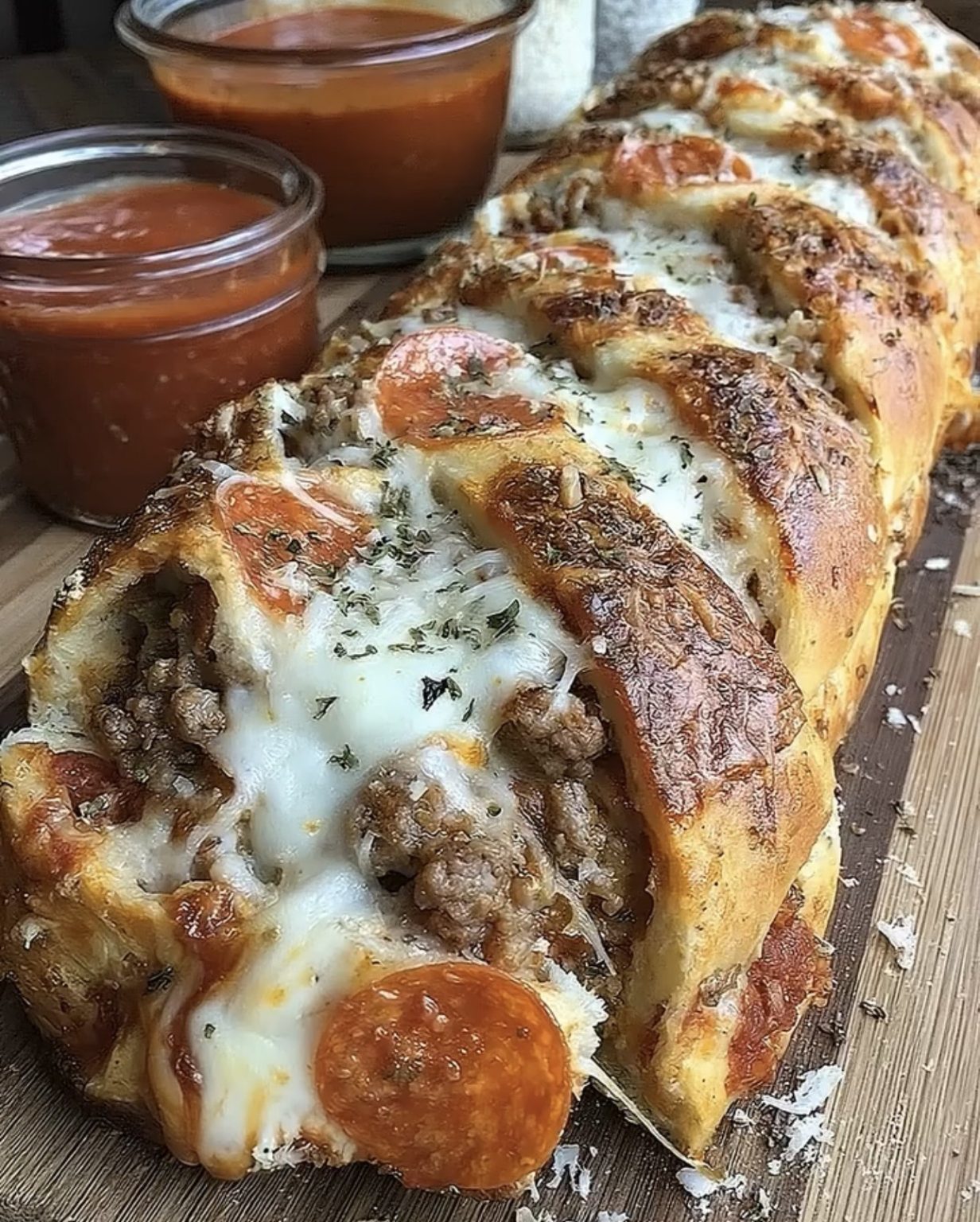 Cheesy Stuffed Pizza Bread – Easy Foods